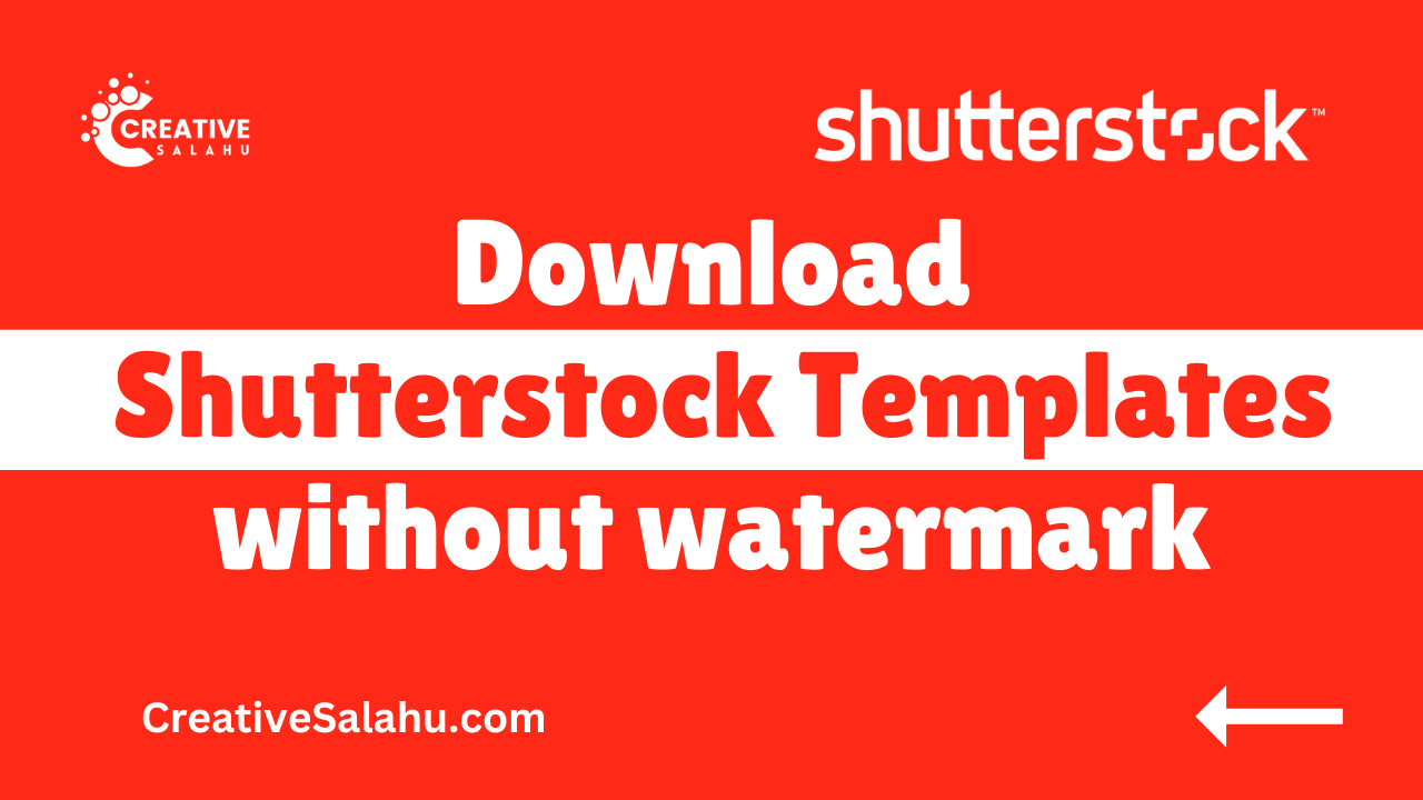 Download Shutterstock Templates Without Watermark Free | Creative Salahu