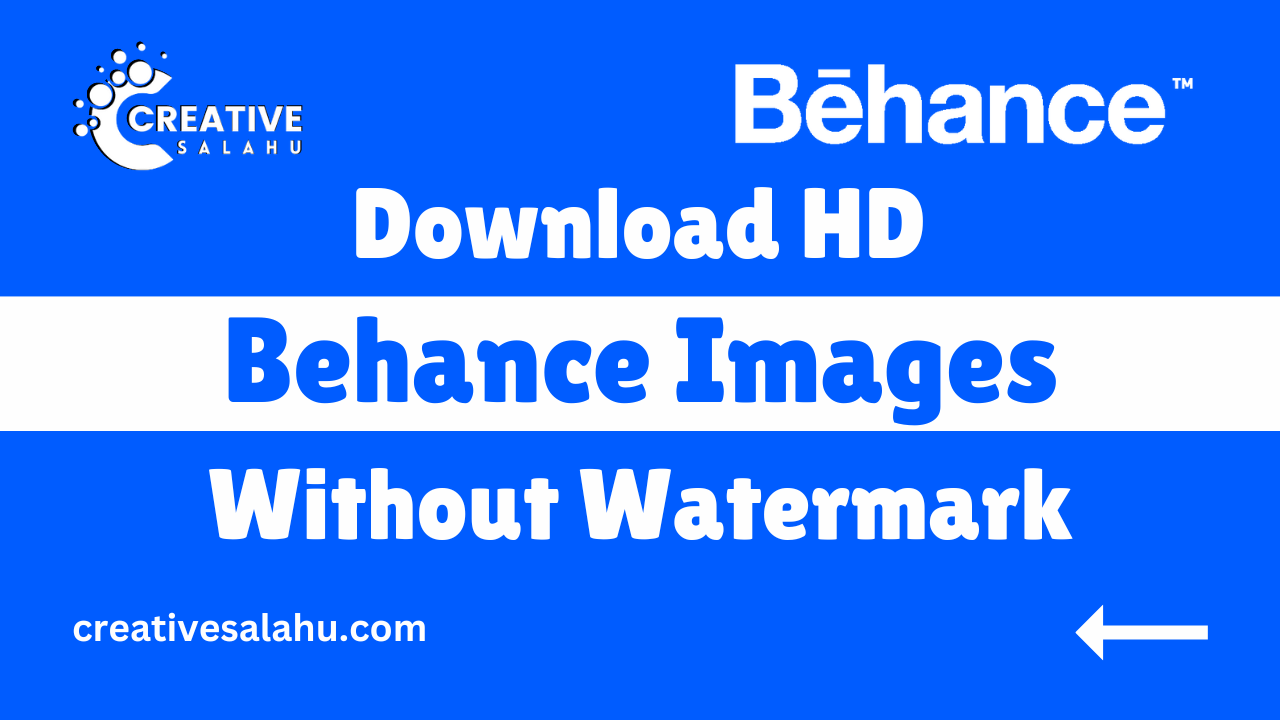 Download Behance Without Watermark Free | Creative Salahu